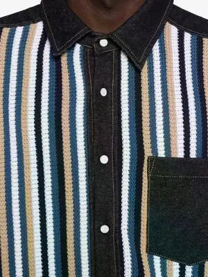 ATOMO FACTORY Stripe Buttoned Shirt