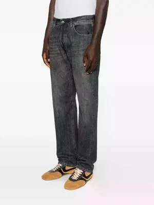 DONDUP Faded Effect Straight Leg Jeans - Blue