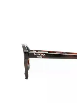 Balenciaga Tortoiseshell-effect Pilot Sunglasses