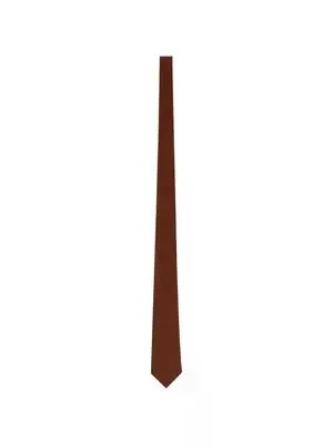 Saint Laurent Satin Silk Neck Tie - Brown