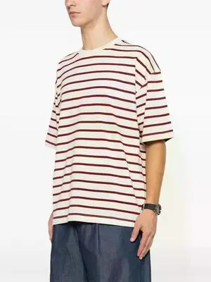 AMARANTO Striped Short-sleeve T-shirt