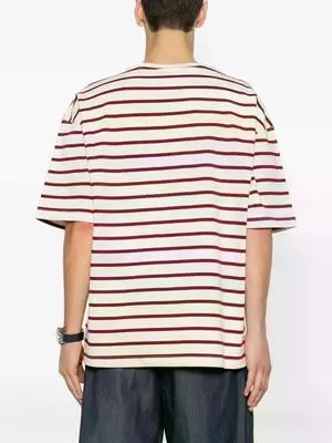 AMARANTO Striped Short-sleeve T-shirt