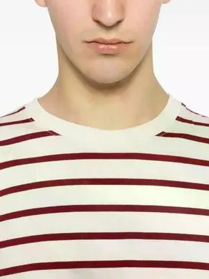 AMARANTO Striped Short-sleeve T-shirt