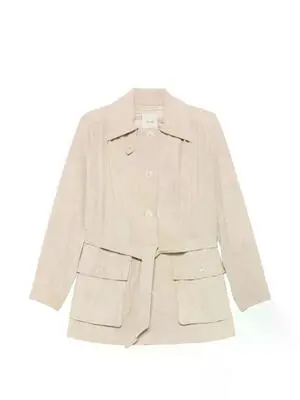 RAME Belted Pleated Jacket