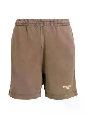 REPRESENT Owners Club Logo-print Jersey Shorts