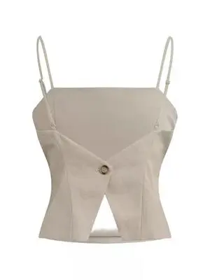 FAVORITE DAUGHTER The I'm Back Button-back Top