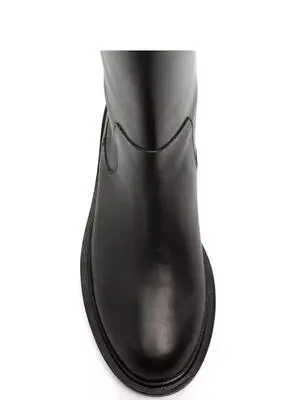 ADRIANNA FERETTI Knee High Curved Edge Boots