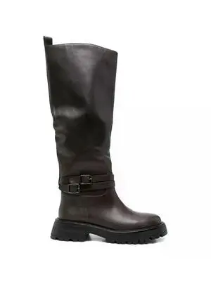 ADRIANNA FERETTI Adrianna Ferretti Buckled Lug Sole Boots