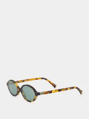 Miu Miu Honey Havana Regard Sunglasses - Brown