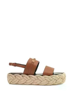 Sergio Rossi Open Toe Espadrilles