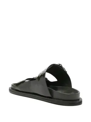 A.emery Leon Flat Sandals - Green