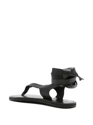 A.emery Elmer Flat Sandals - Black