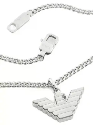 Emporio Armani Tone Eagle Logo Pendant Necklace