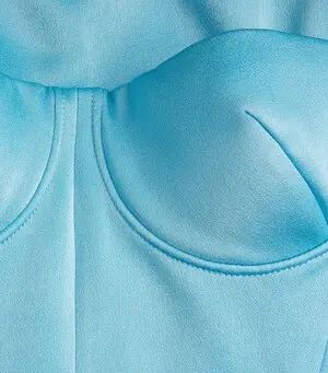 Alex Perry Strapless Satin Corset Gown - Blue