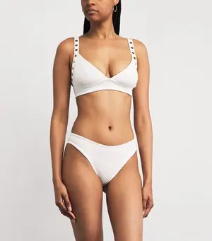 Hunza G Tessa Eyelet Bikini - White