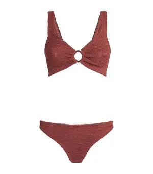 Hunza G Julia Tonal Hoop Bikini - Red