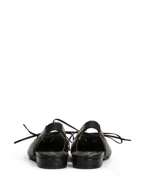 ALCHIMIA Eyelet Embellished Lace-up Slingback Ballet Flats