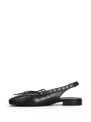 ALCHIMIA Eyelet Embellished Lace-up Slingback Ballet Flats