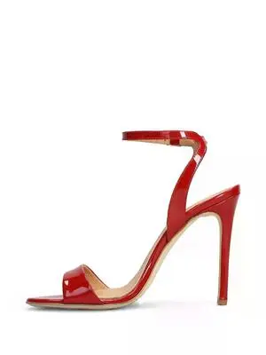 THE SELLER Patent Finish Ankle Strap Stiletto Sandals