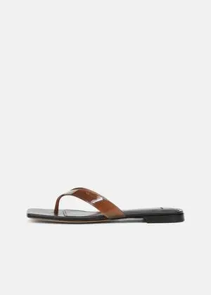 Vince San Juan Jelly Thong Sandal - Saddle