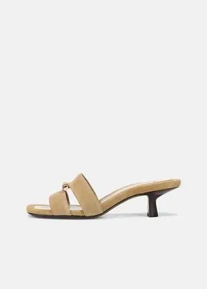 Vince Suede Piper Heeled Sandal - Wheat