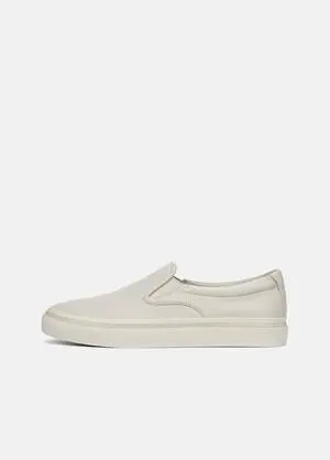 Women's Leather Slip Sneakers
