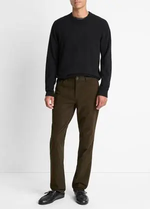 Vince Dylan Slim 5-pocket Peached Stretch-cotton Pant - Dark Leaf