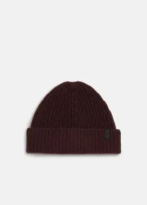 Vince Cashmere Shaker-stitch Beanie - Port