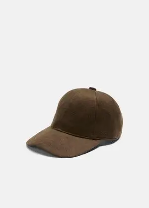 Vince Cashmere Baseball Cap - Night Moss