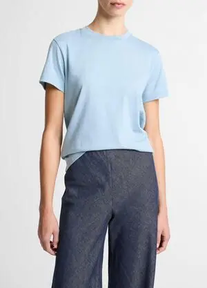 Vince Pima Cotton Crew Neck T-shirt - Del Mar