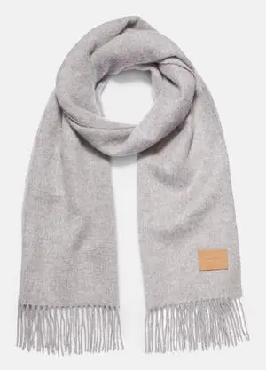 Vince Double-face Cashmere Scarf - Grey
