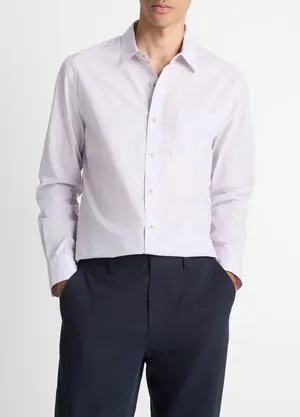 Vince Cotton Poplin Button-front Shirt - Willow