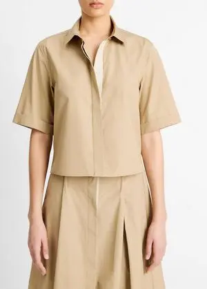 Vince Canvas Tape Cotton Button-front Shirt