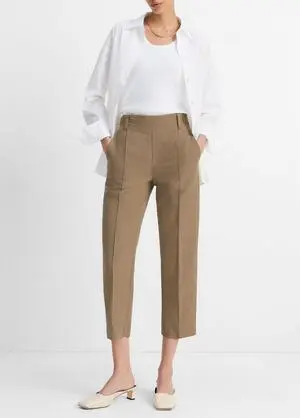 Vince Utility Tab-detail Pull-on Pant - Tapenade