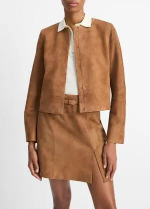 Women's Asymmetric Crop Leather Jackets