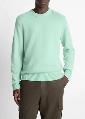 Vince Wool-cashmere Crew Neck Sweater - Dark Caterpillar