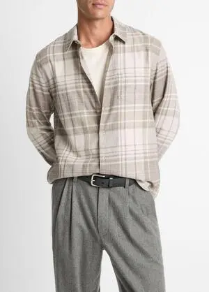 Vince Chilton Plaid Cotton Button-front Shirt