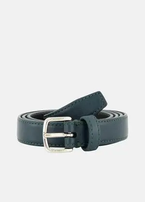 Vince 20mm Stitched Leather Belt - Juniper