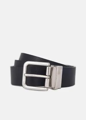 Vince 32mm Reversible Leather Belt - Black