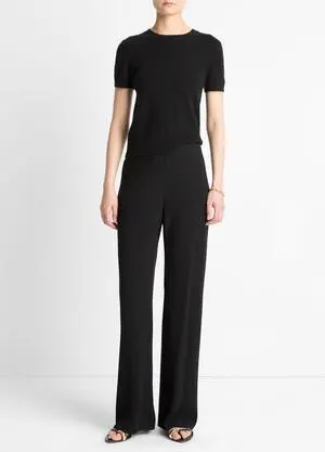 Vince Colette High-rise Crepe Bias Pant - Black