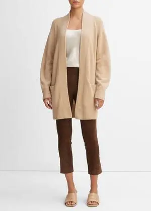 Vince Cashmere Open-front Cardigan - Camel