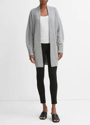 Vince Cashmere Open-front Cardigan - Medium Heather Grey