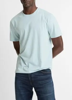 Vince Pima Cotton Crew Neck T-shirt - Dark Cascade