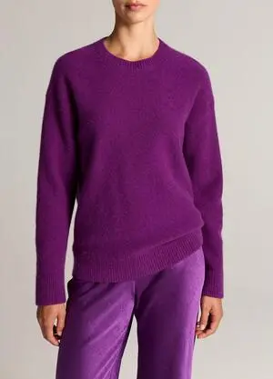 Vince Plush Cashmere Crew Neck Sweater - Violette
