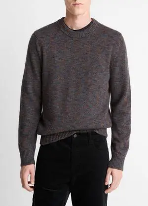 Vince Multi-mix Alpaca-merino Wool Crew Neck Sweater