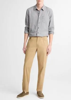 Vince Dylan Slim 5-pocket Cotton Sateen Pant - British Khaki