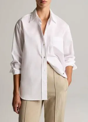 Vince Oversized Cotton Button-front Shirt