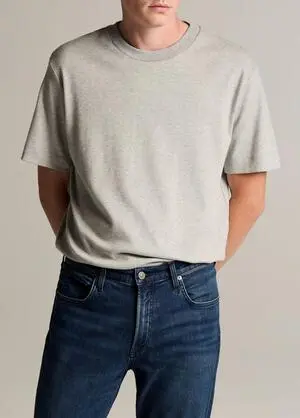 Vince Peached Cotton Jersey T-shirt - Heather Grey