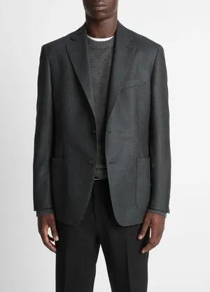 Vince Wool Relaxed Sport Coat - Charcoal