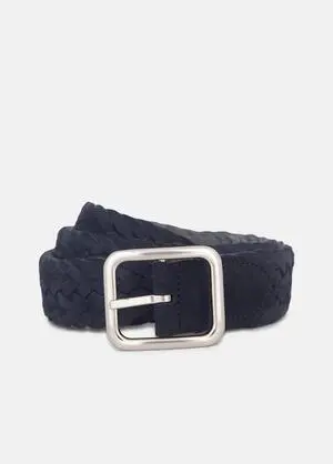 Vince 35mm Woven Suede Belt